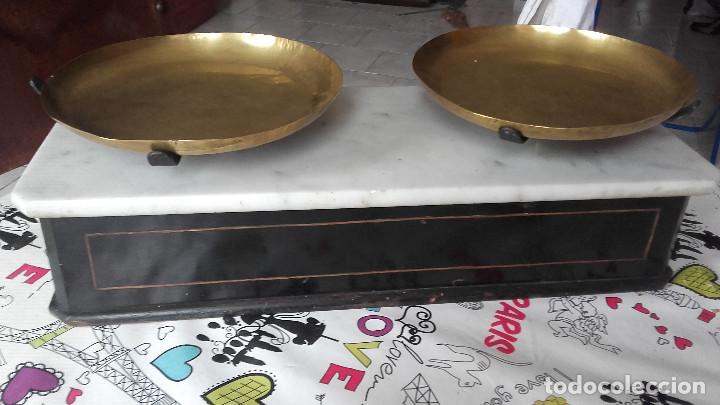 balanza del siglo xix, madera, mármol y latón - Comprar Balanzas ...