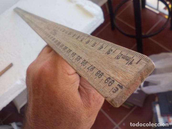 antigua regla o metro de madera. marca philip h - Comprar Reglas de ...