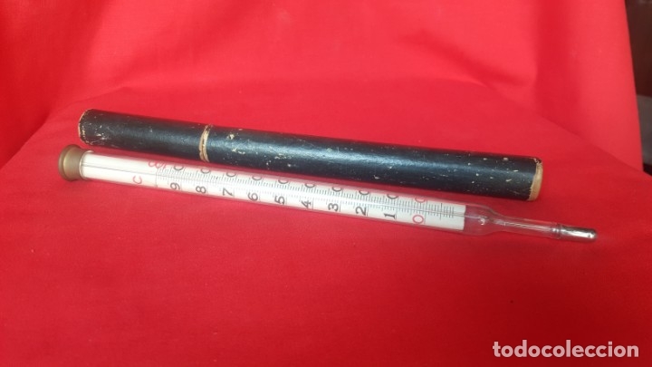 térmometro antiguo de gran tamaño, en su funda. - Comprar Herramientas ...