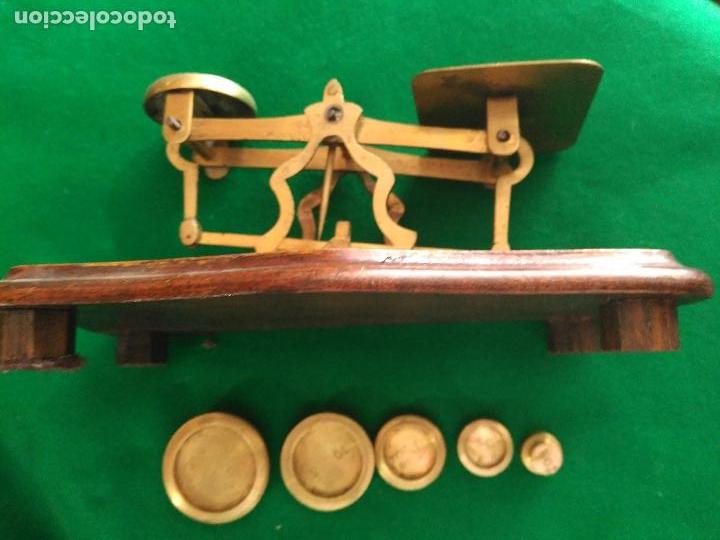 antigua siglo xix balanza pesacartas madera lat - Comprar Balanzas ...