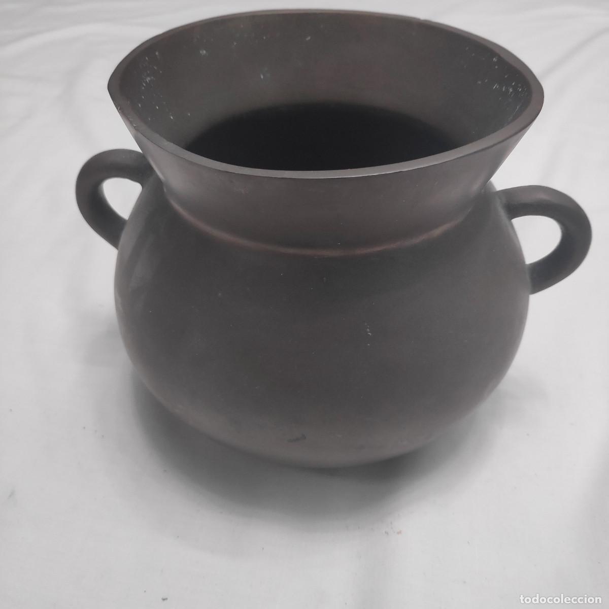 caldero - olla - vasija de bronce siglo xix (o2 - Compra venta en ...