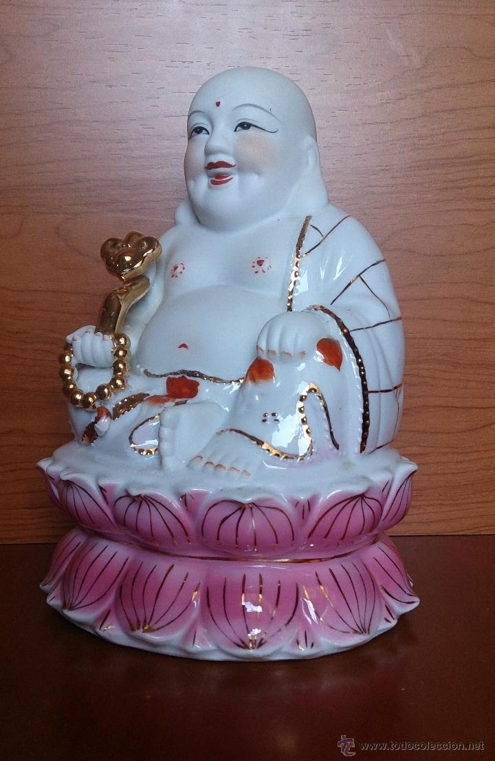 magnifica figura de hotei o buda sonriente en p - Comprar Porcelana ...