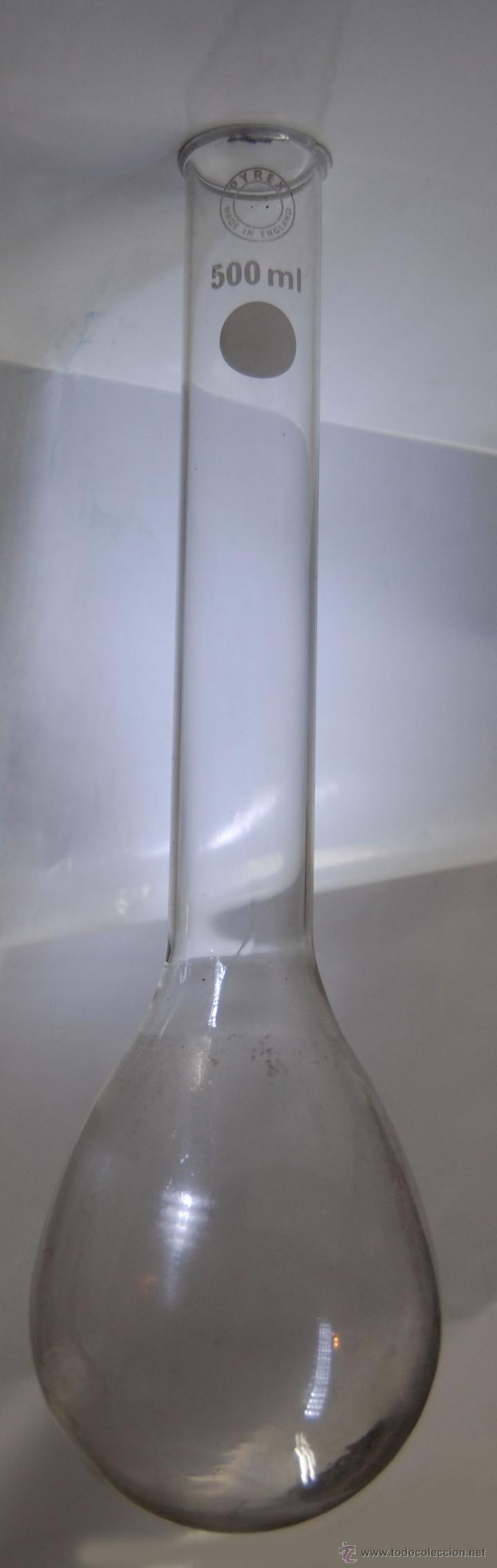 matraz antiguo vidrio soplado marca pirex 500 m - Comprar Farmacia ...