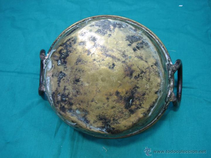 olla o caldero en laton con azas remachadas. al - Comprar Utensilios ...