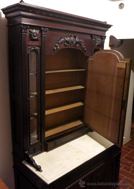 mueble isabelino (hacia 1850) en madera de palo - Comprar Aparadores ...