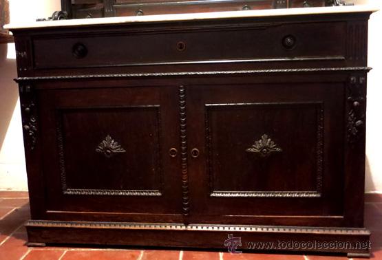 mueble isabelino (hacia 1850) en madera de palo - Comprar Aparadores ...