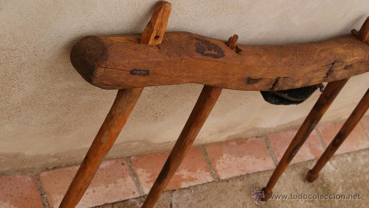 antiguo yugo en madera, cuero y hierro. - Comprar Ganadería Antigua en ...
