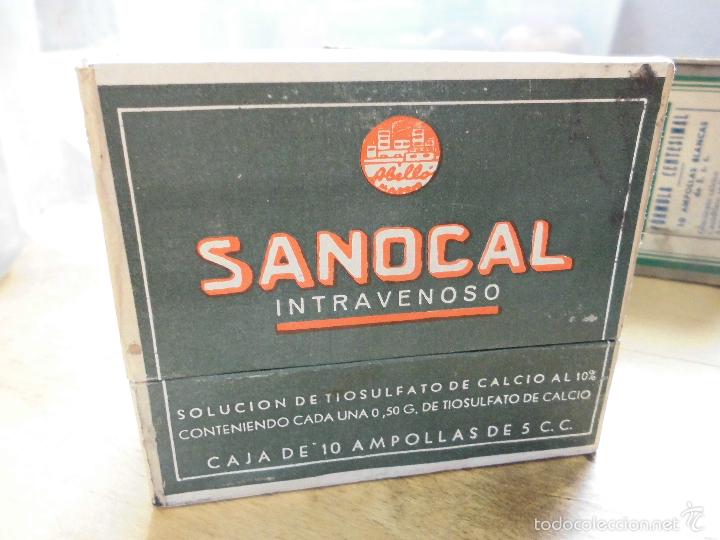 antigua caja de farmacia sanocal - Compra venta en todocoleccion