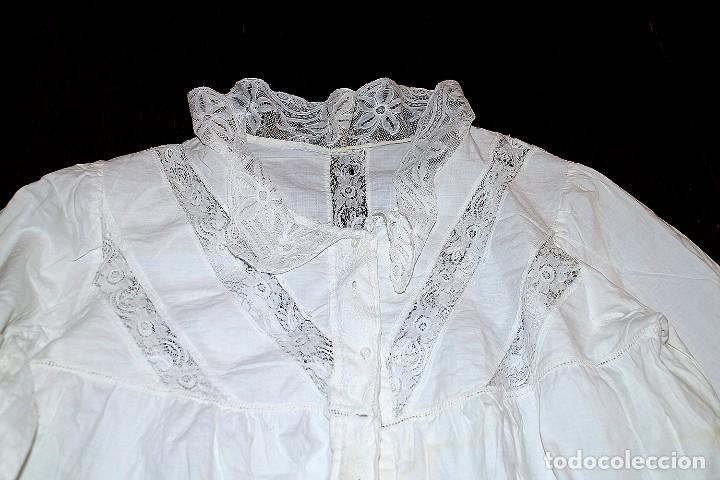 camisa de mujer con encajes - chambra - s.xix - Comprar Moda Antigua de ...