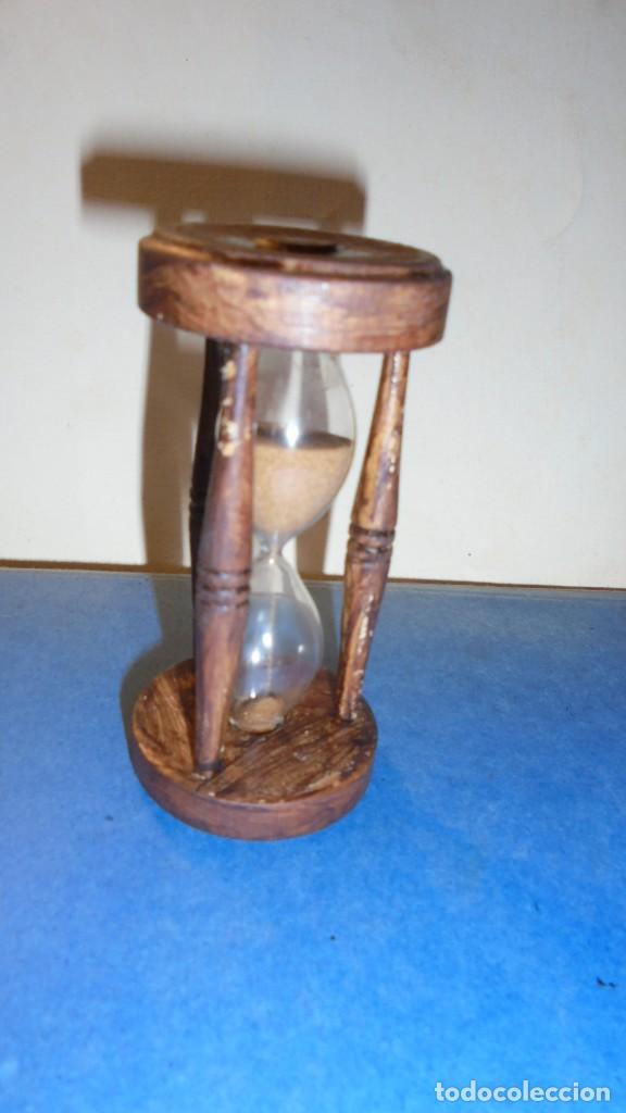 antiguo reloj de arena - 9,5x4,5 cm. - duracion - Comprar Antigüedades ...