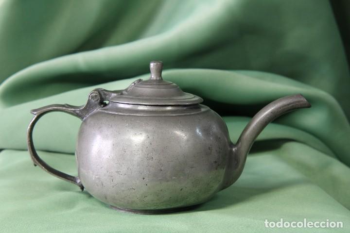tetera individual de peltre. metales blancos. s - Comprar en ...