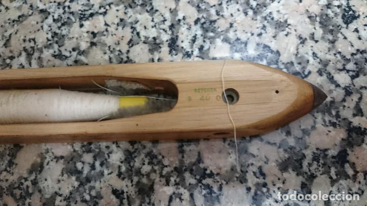 antigua lanzadera textil telar de madera. reten - Comprar Antigüedades ...