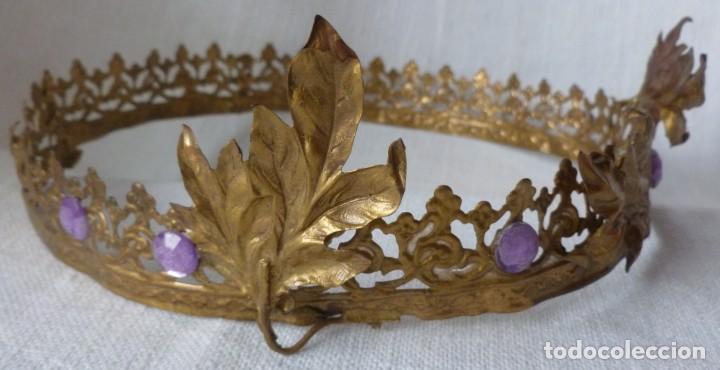antigua corona de lámina de bronce - novia imag - Comprar en ...