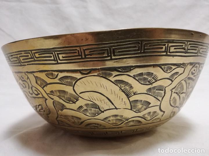 antiguo tazon / cuenco / bowl de bronce / laton - Comprar en ...