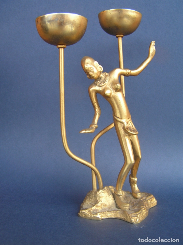 candelabro art-déco. 15,5 cm. - Comprar Candelabros Antiguos en ...