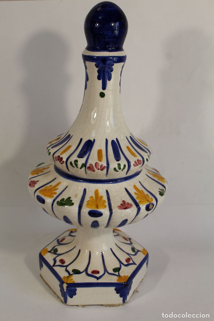 remate de azotea antiguo de ceramica - Compra venta en todocoleccion