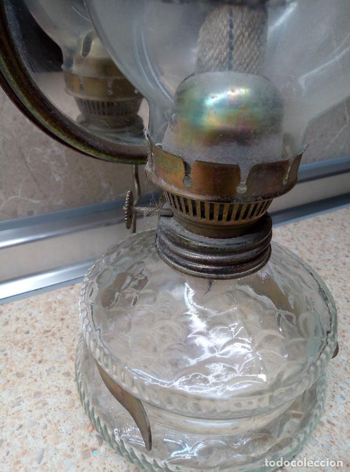 quinqué de aceite con espejo y tulipa de crista - Comprar Quinqués ...