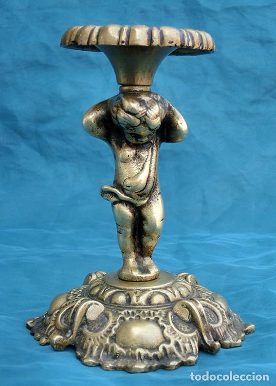 antigua y bonita pieza de bronce - ángel - cand - Comprar Objetos de ...