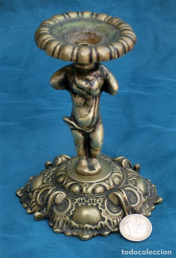 antigua y bonita pieza de bronce - ángel - cand - Comprar Objetos de ...