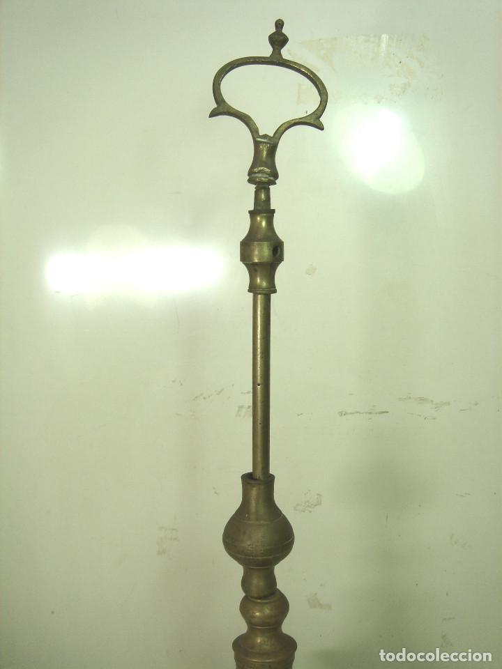 antiguo candil aceite 4 brazos -bronce 54 cms - - Comprar Quinqués ...