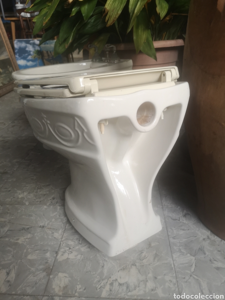 antiguo juego de retrete y bidet. buen estado. - Comprar en ...