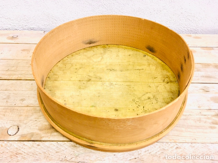 antigua criba de madera curvada tamiz o cedazo - Comprar Utensilios del ...