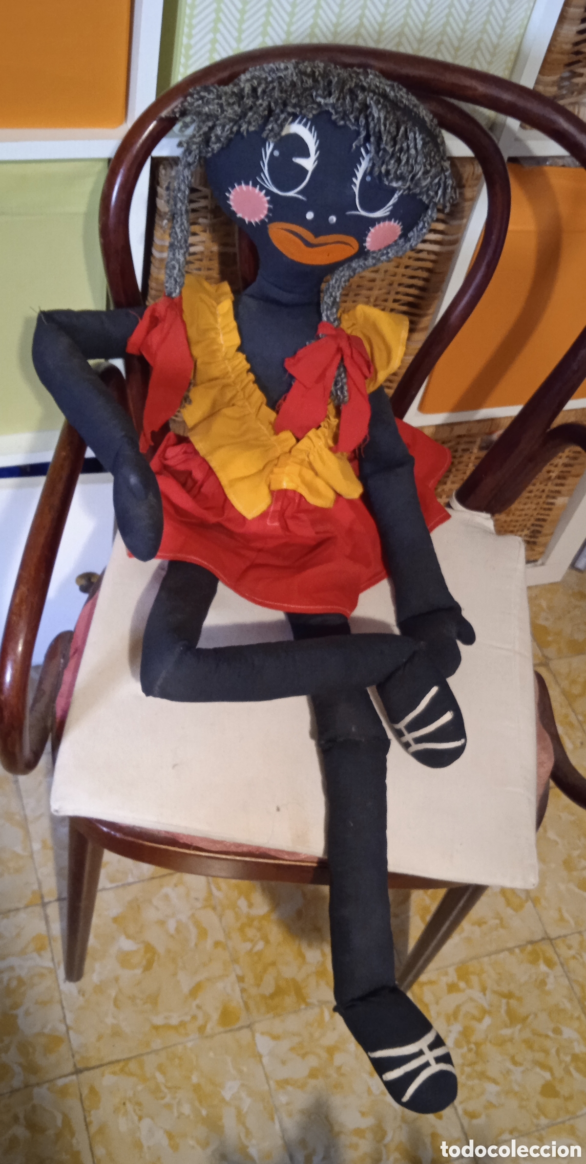 muñeca étnica tela negra cubana - Compra venta en todocoleccion