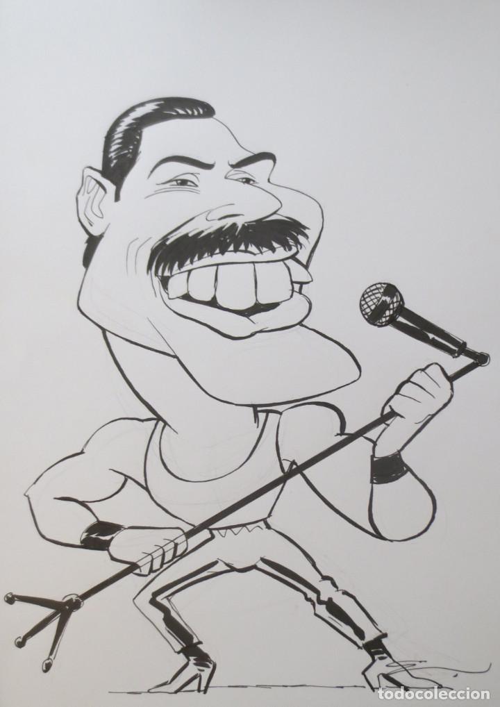 dibujo original - freddie mercury - queen - esp - Comprar Art Comic en ...