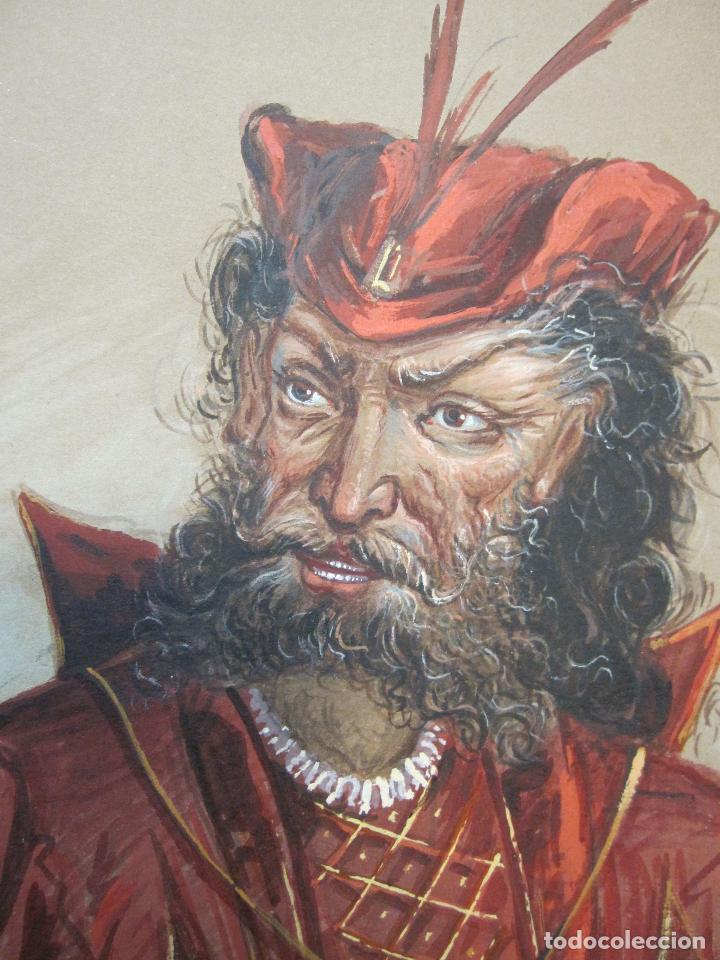 acuarela, personaje. mefistófeles, el diablo. d - Comprar Acuarelas ...