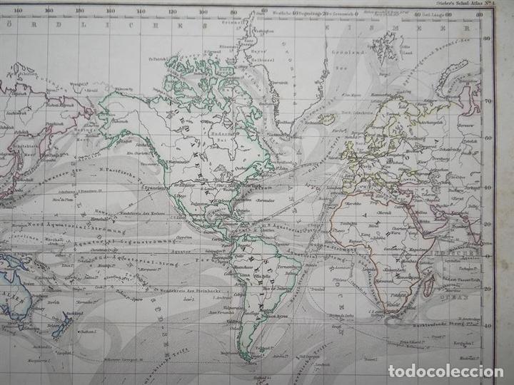 mapa del mundo, 1850. stieler/perthes - Comprar Cartografía Antigua ...