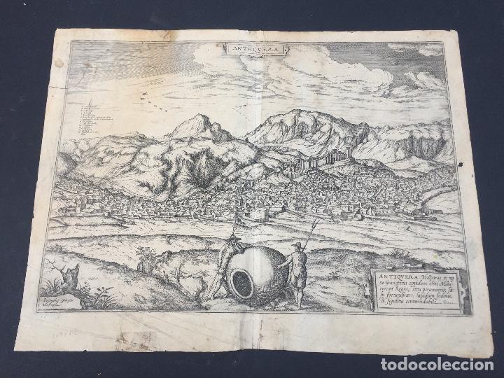antequera , mapa siglo xvi , george hoefnagel - Comprar Cartografía ...