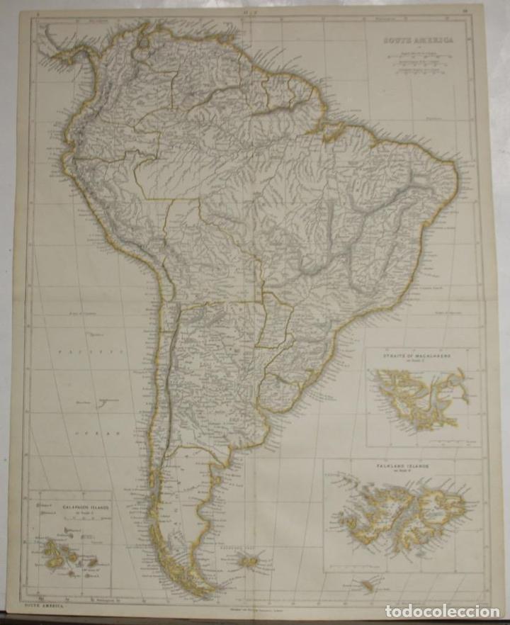 gran mapa de américa del sur, 1850. lowry - Comprar Cartografía Antigua ...