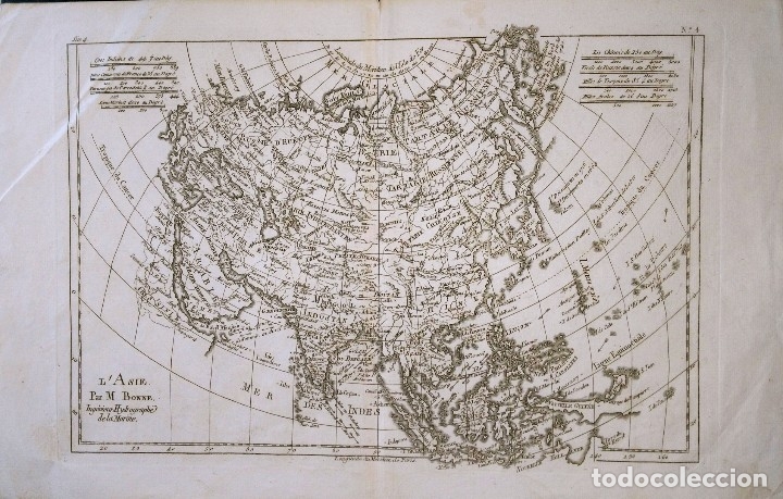 mapa antiguo asia año 1780 con certificado aute - Comprar Cartografía ...