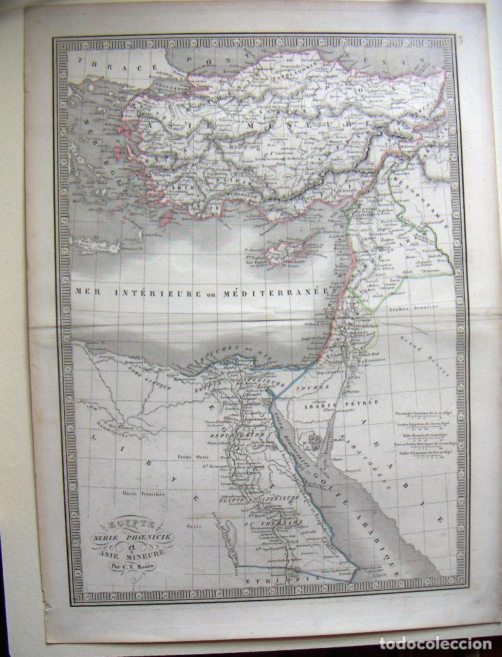 mapa antiguo original de egipto y asia menor - - Comprar Cartografía ...