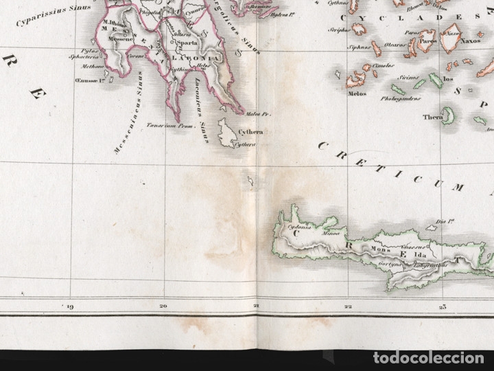 mapa de grecia, tracia y macedonia romanas (lat - Comprar Cartografía ...