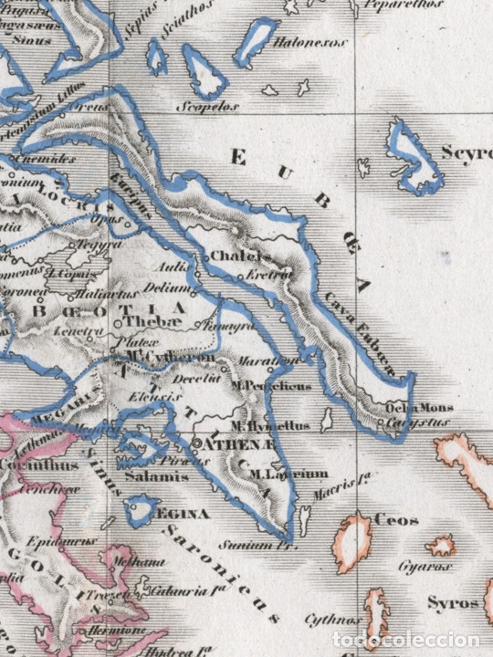 mapa de grecia, tracia y macedonia romanas (lat - Comprar Cartografía ...