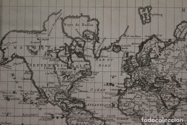 mapa del mundo o planisferio, 1780. rigobert bo - Comprar Cartografía ...