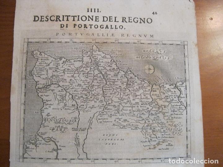 antiguo mapa de portugal, 1620. ptolomeo/ galig - Comprar Cartografía ...