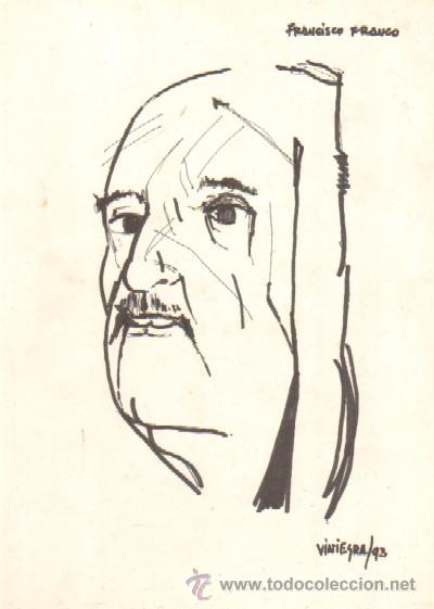 dibujo de francisco franco a rotulador firmado - Comprar Dibujos ...