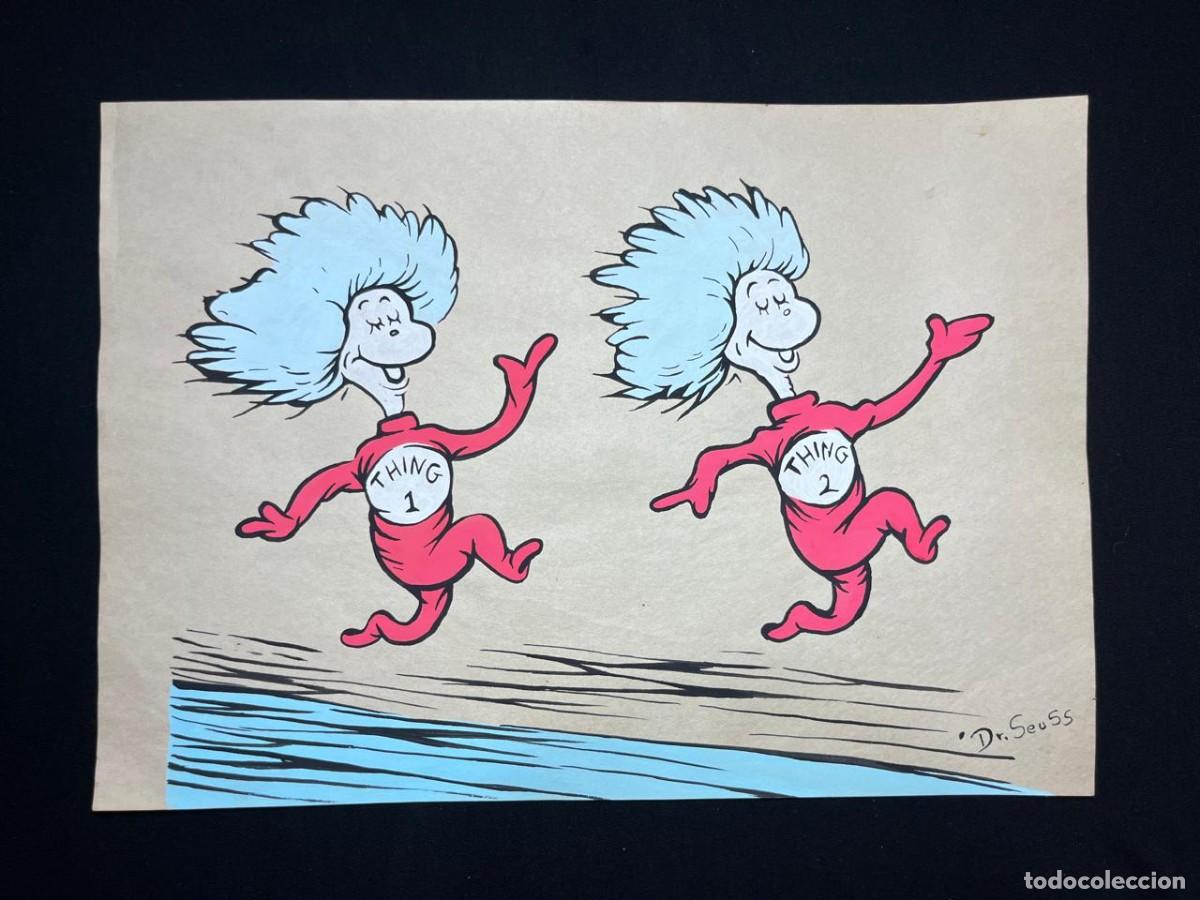 dr. seuss dibujo sobre papel antiguo sellado y - Compra venta en ...