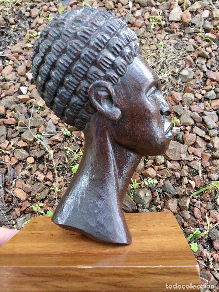 talla étnica rostro africano en madera palo de - Comprar Esculturas de ...