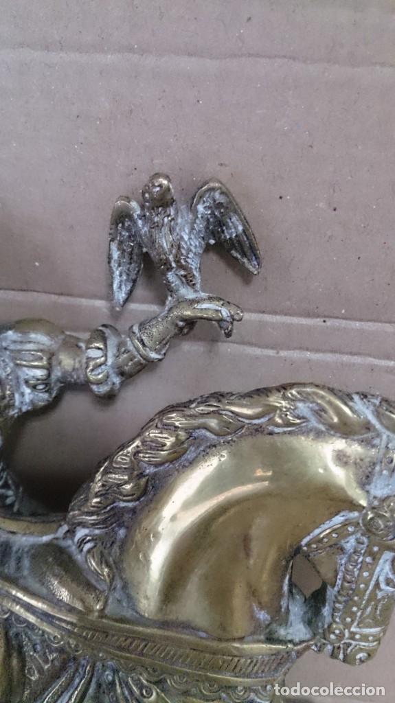 escultura. copete de jinete a caballo en broce - Comprar Esculturas de ...