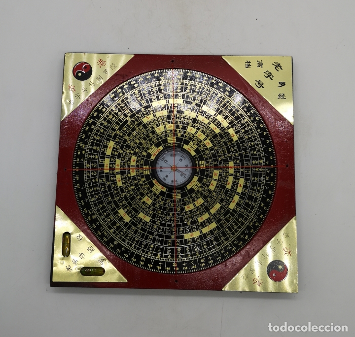 brujula vintage china en madera con aplicacione - Comprar Arte Étnico ...