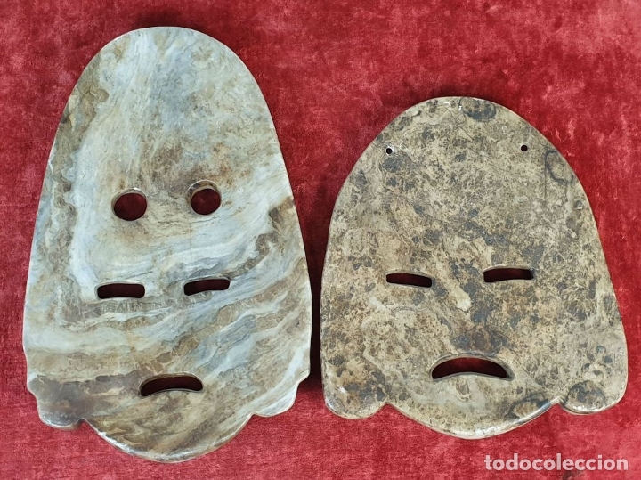 pareja de guerreros. máscaras prehispánicas. on - Comprar Arte Étnico ...