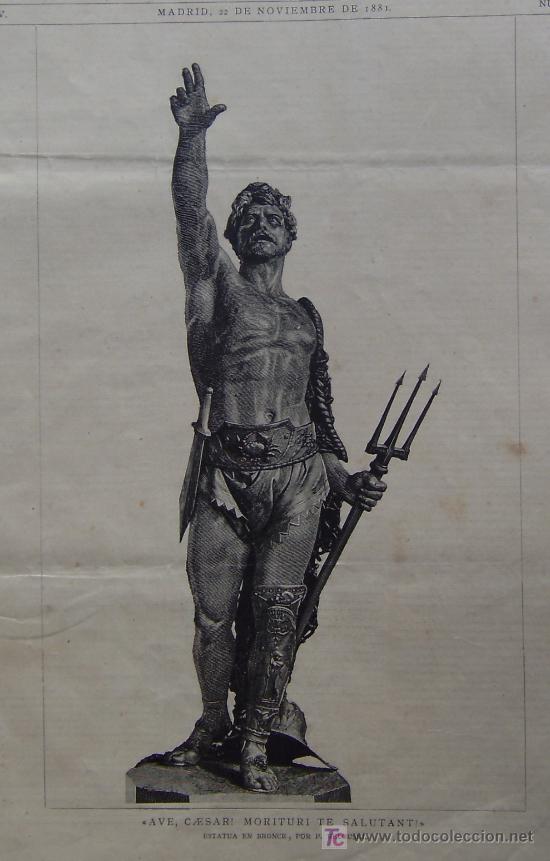 ave, cesar! morituri te salutant!, estatua en b - Comprar Grabados ...