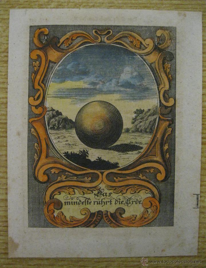 emblema barroco: esfera, 1680 - Comprar Grabados Antiguos | Arte en ...