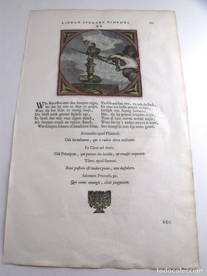 dos emblemas barrocos. el apagado de una vela y - Comprar Grabados ...