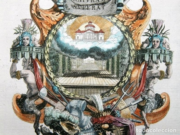 emblema barroco: salón o teatro de ballet, 1690 - Comprar Grabados ...