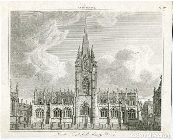 north front of st, mary's church engraved for t - Comprar Grabados ...