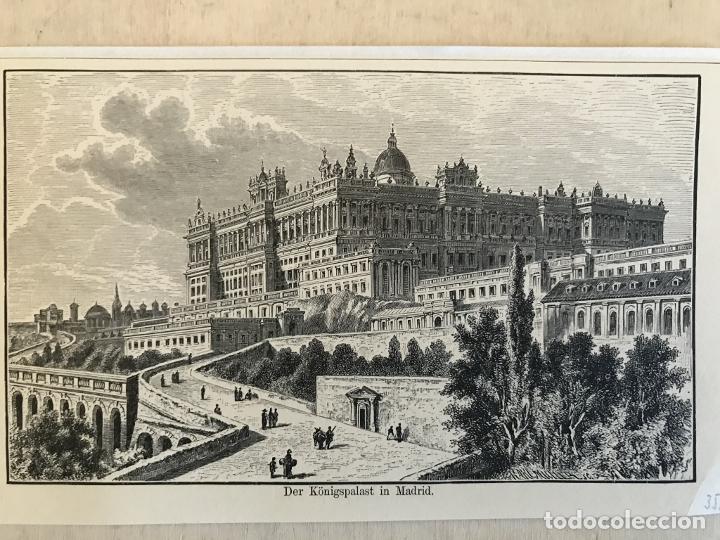 vista del palacio real de madrid (españa), 1882 - Comprar Grabados ...